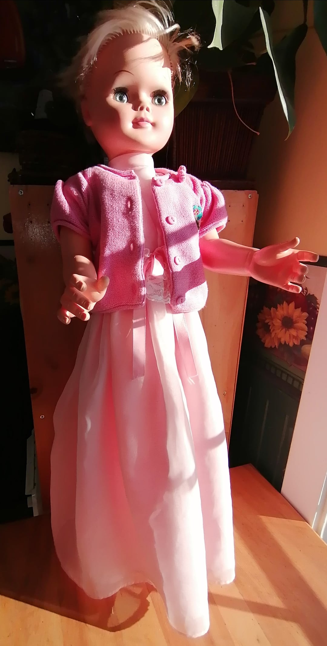 Vintage Mighty Star Blinking Eye Doll - 33W - Etsy