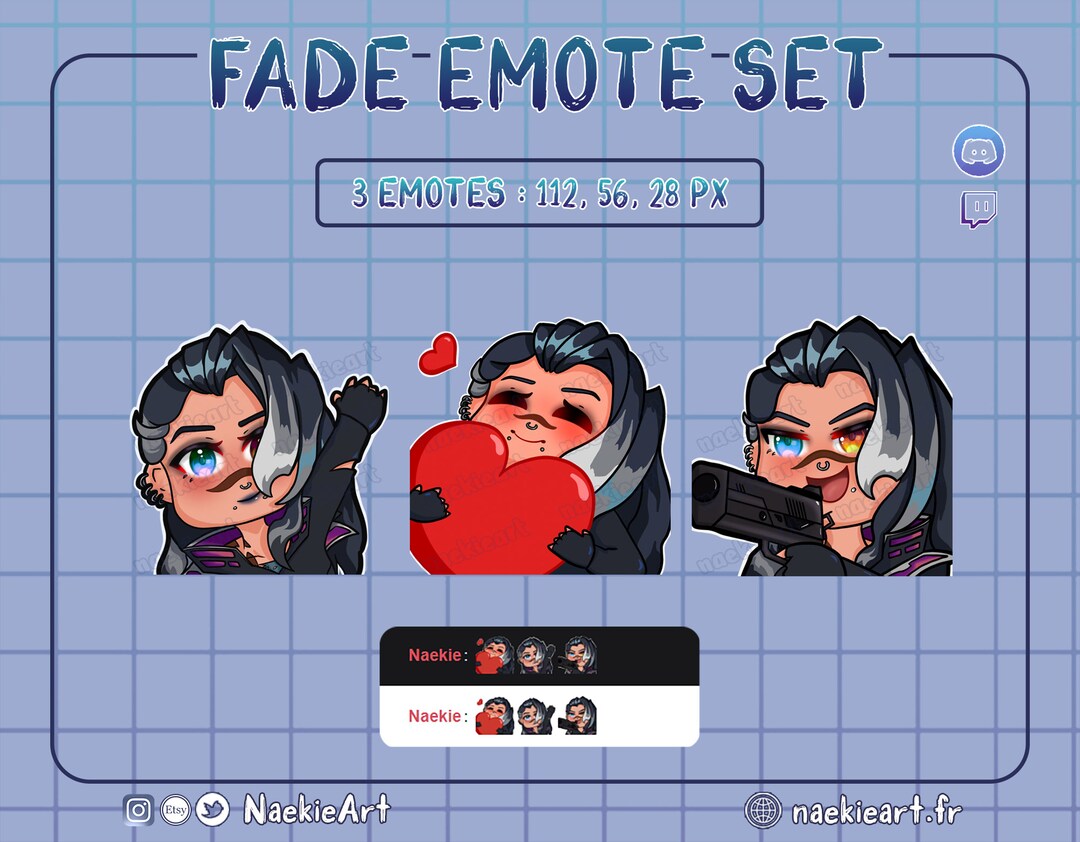 Valorant Fade Emote Set for Twitch/discord - Etsy
