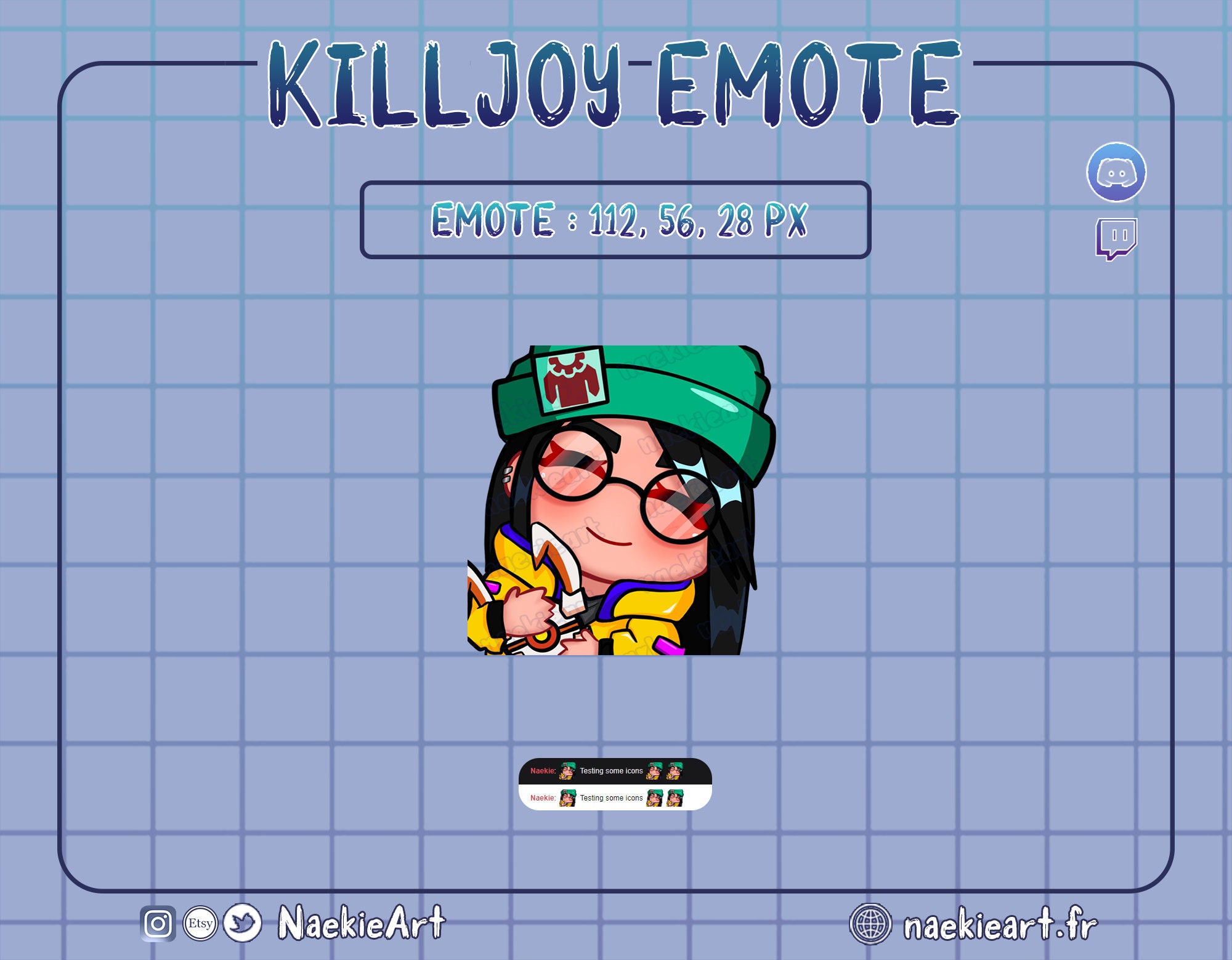 Valorant Killjoy Emote for Twitch/discord - Etsy