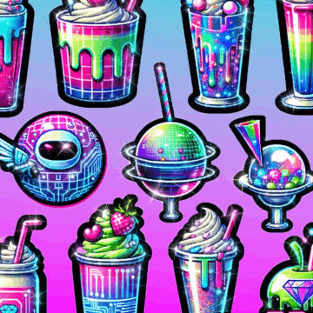11 Y2K Digital Icon Stickers Precropped PNG Download and PLR Resell ...