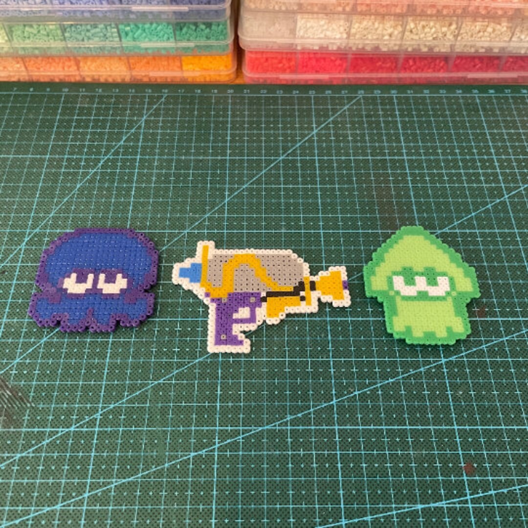 Splatoon Fridge Magnet Made From Beads - Etsy