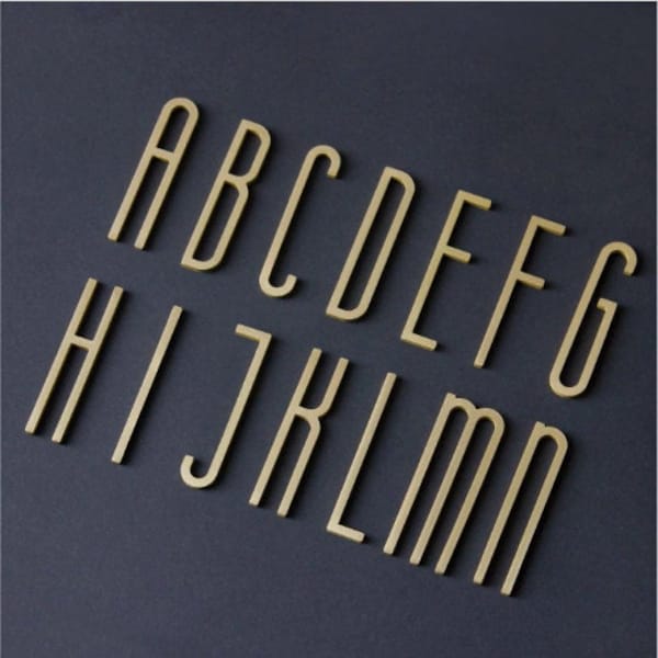 1 Inch Brass Letters - Etsy