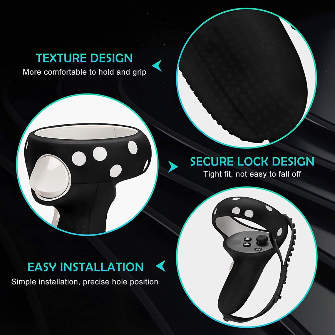 Oculus Quest 2 VR bundle 3 piece controller covers headset | Etsy