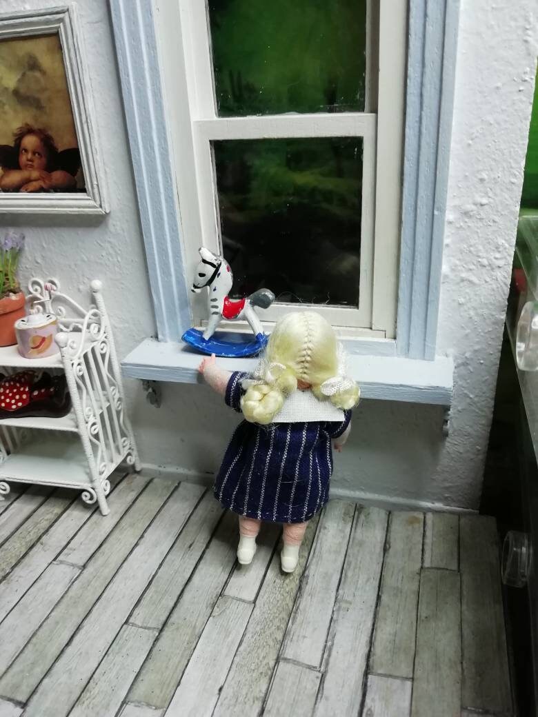 Poppenhuis Pop Caco Vintage Bending Doll Little Girl With - Etsy