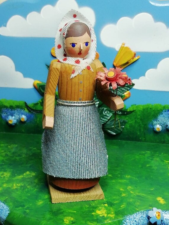 Erzgebirge Wood Art Vintage Seiffenfiguren Holzminiaturen | Etsy
