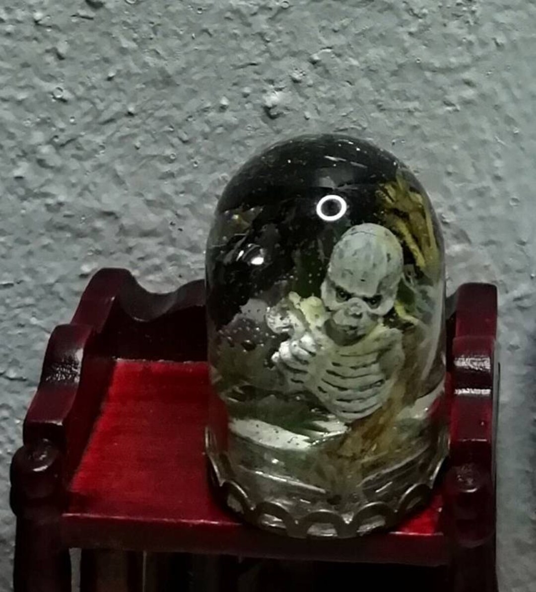 Dollhouse Glass Dome With Zombie Sceleton, Handmade by KAFNL ...