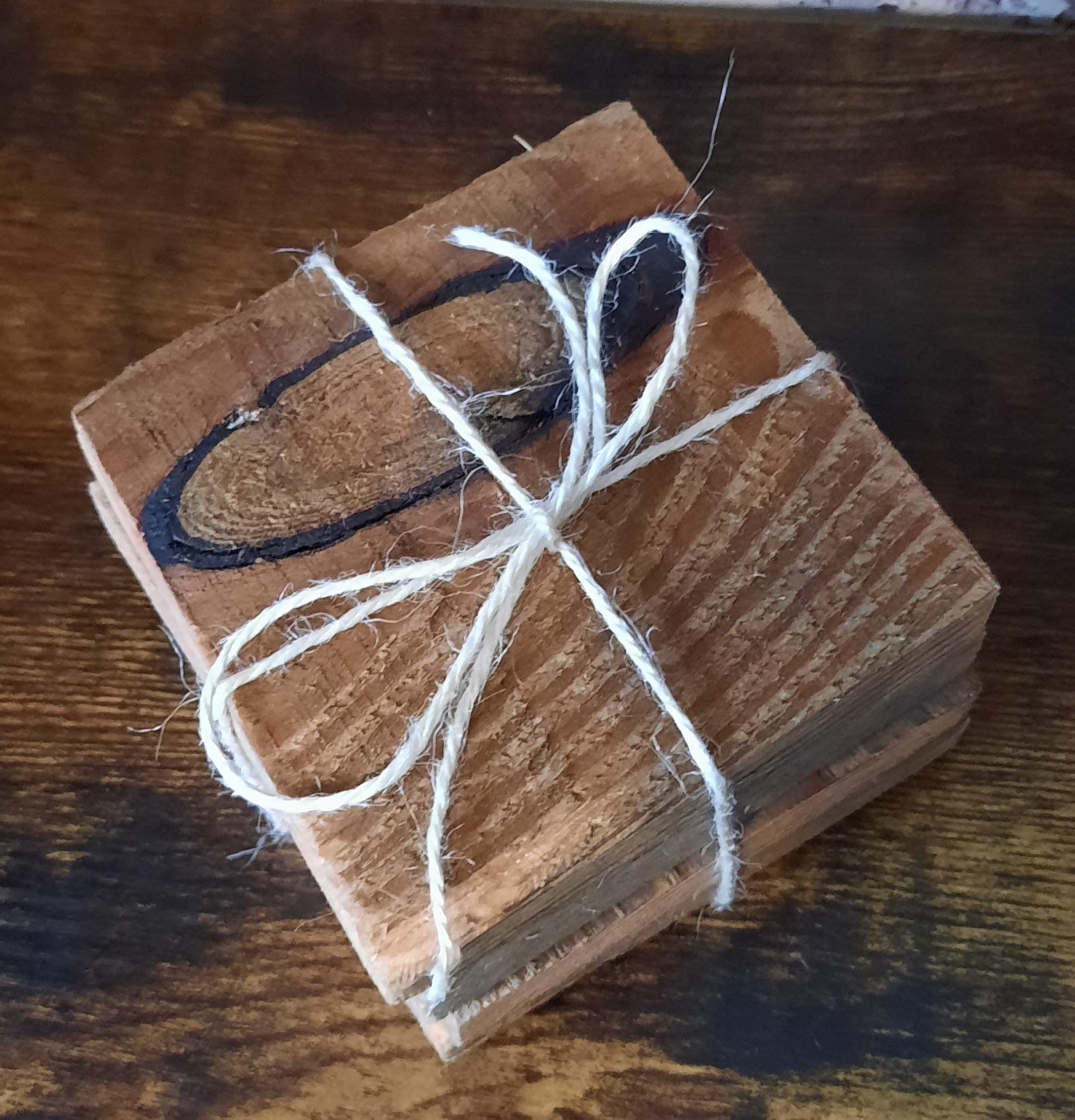 Handmade Reclaimed Wood Coasters - Etsy UK
