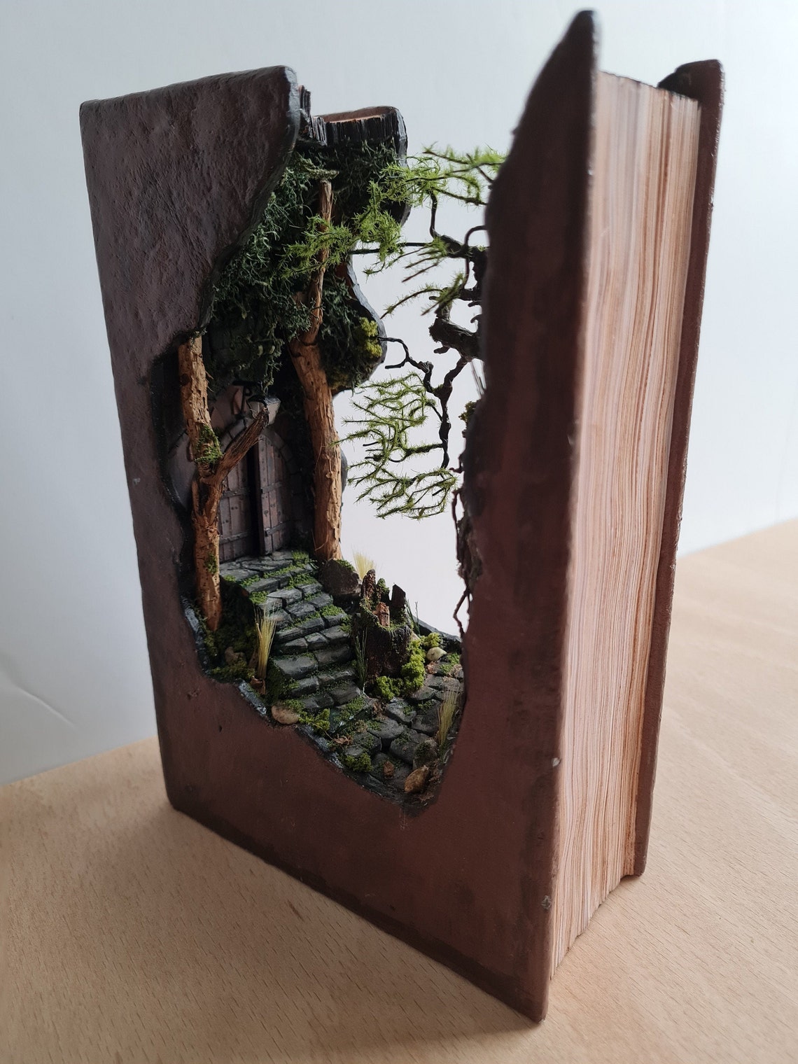 Book Nook. Realistic Diorama. Bookshelf Insert. Miniature | Etsy