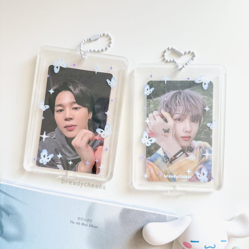 Clear Keychain Photocard Holder - Etsy