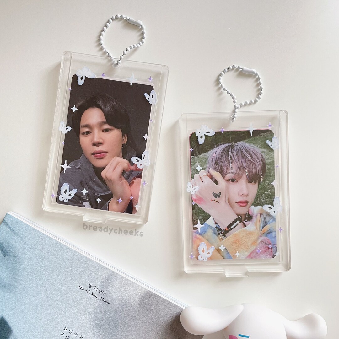 Clear Acrylic Butterfly Photocard Holder Stand Kpop Transparent Pc ...