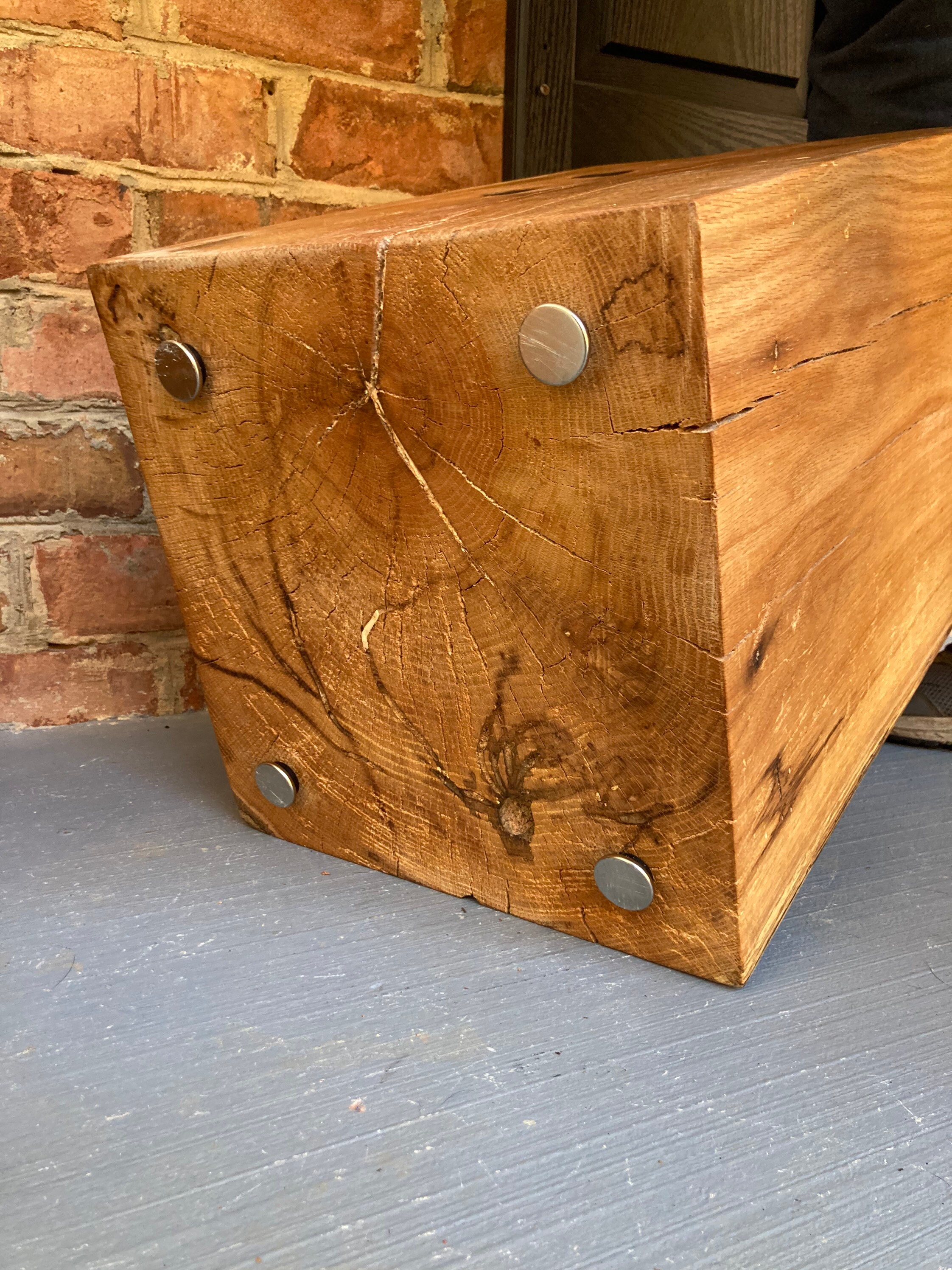 Beautiful Red Oak End Table | Etsy