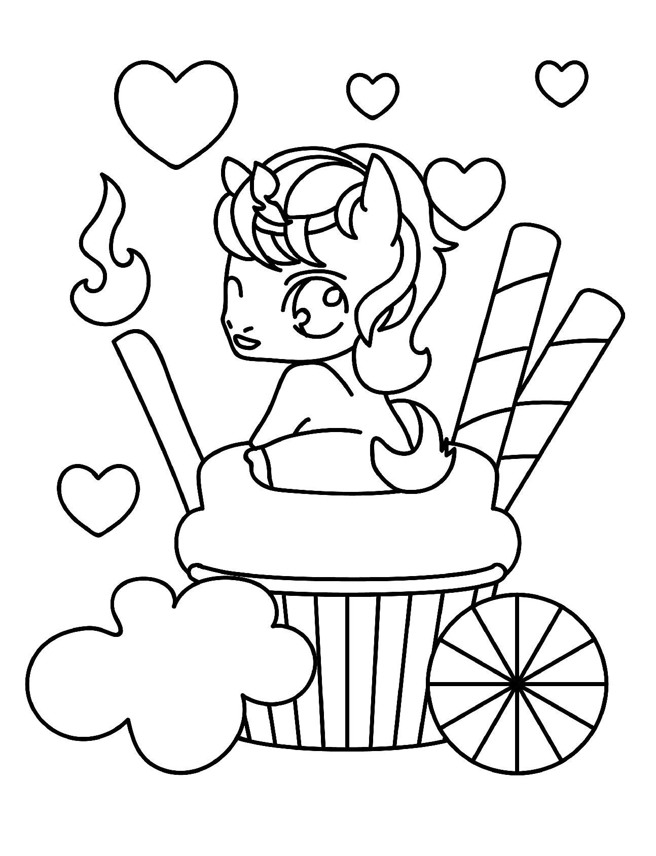 60 Printable SIMPLE Unicorn Coloring Pages - Etsy