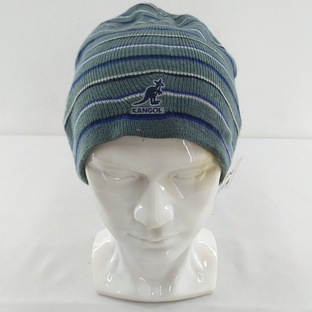 Vintage Kangol Stripes Snow Cap Hat Knitted Crochet Hats Beanie Knit ...