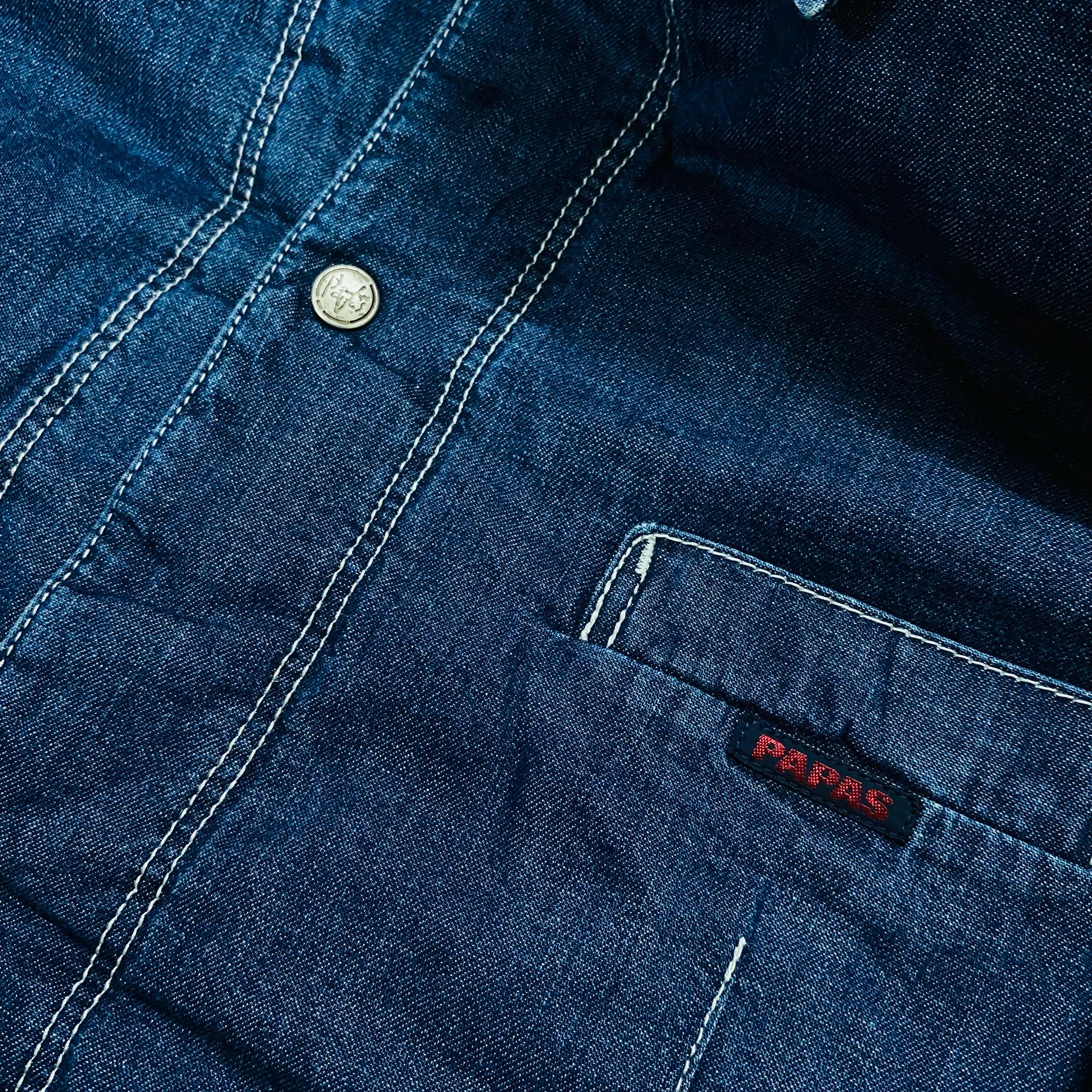Vintage Papas Denim Chore Jacket Japanese Brand, Vintage Clothing ...