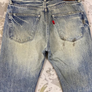 31x35 Vintage Japanese Brand Distressed Blue Jeans Denim- JN3528 Blue ...