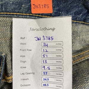 Size 34x34.5 Selvedge Distressed Dirty Blue Vintage Go West Jeans Denim ...