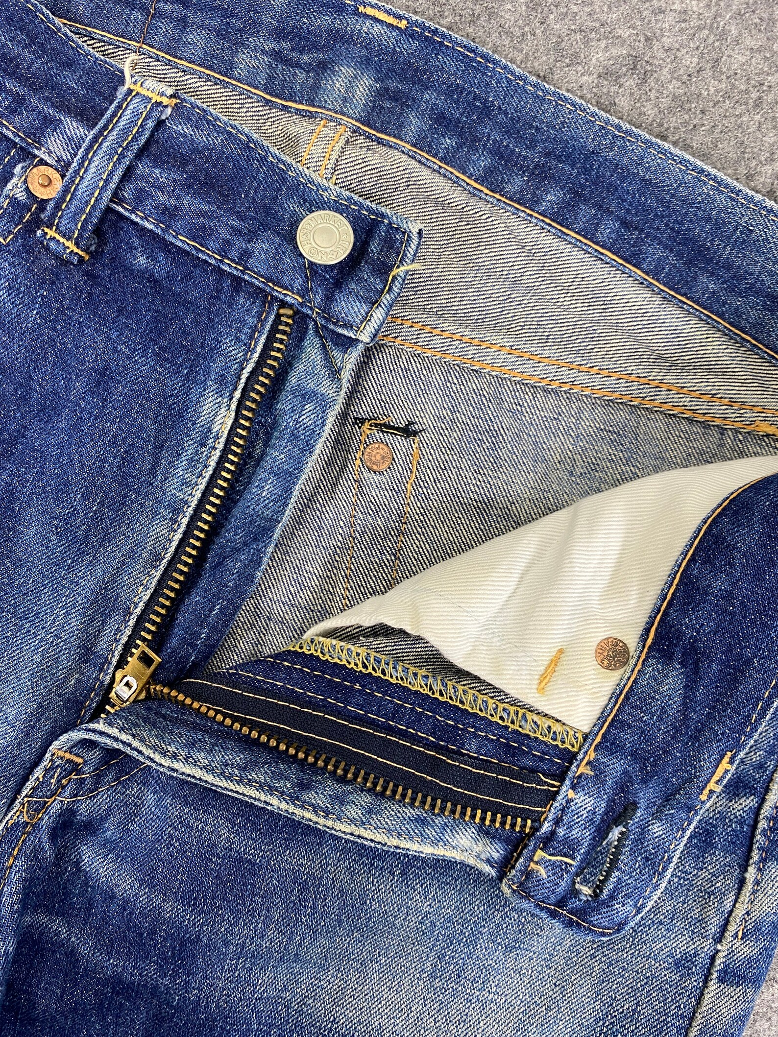 30x28 Selvedge Faded Blue Vintage Blue Blue Jeans JN3379 Blue ...