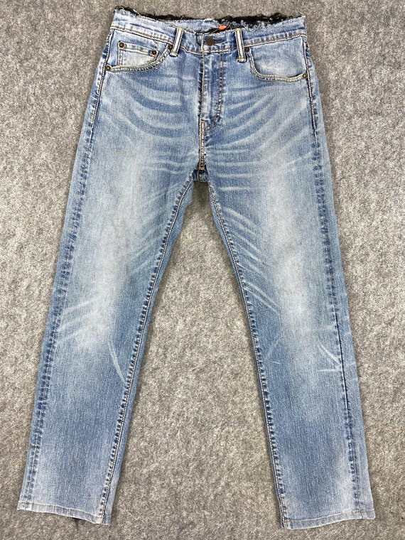 Vintage Levi's 505 Jeans 29x29 Blue Distressed Denim Red | Etsy