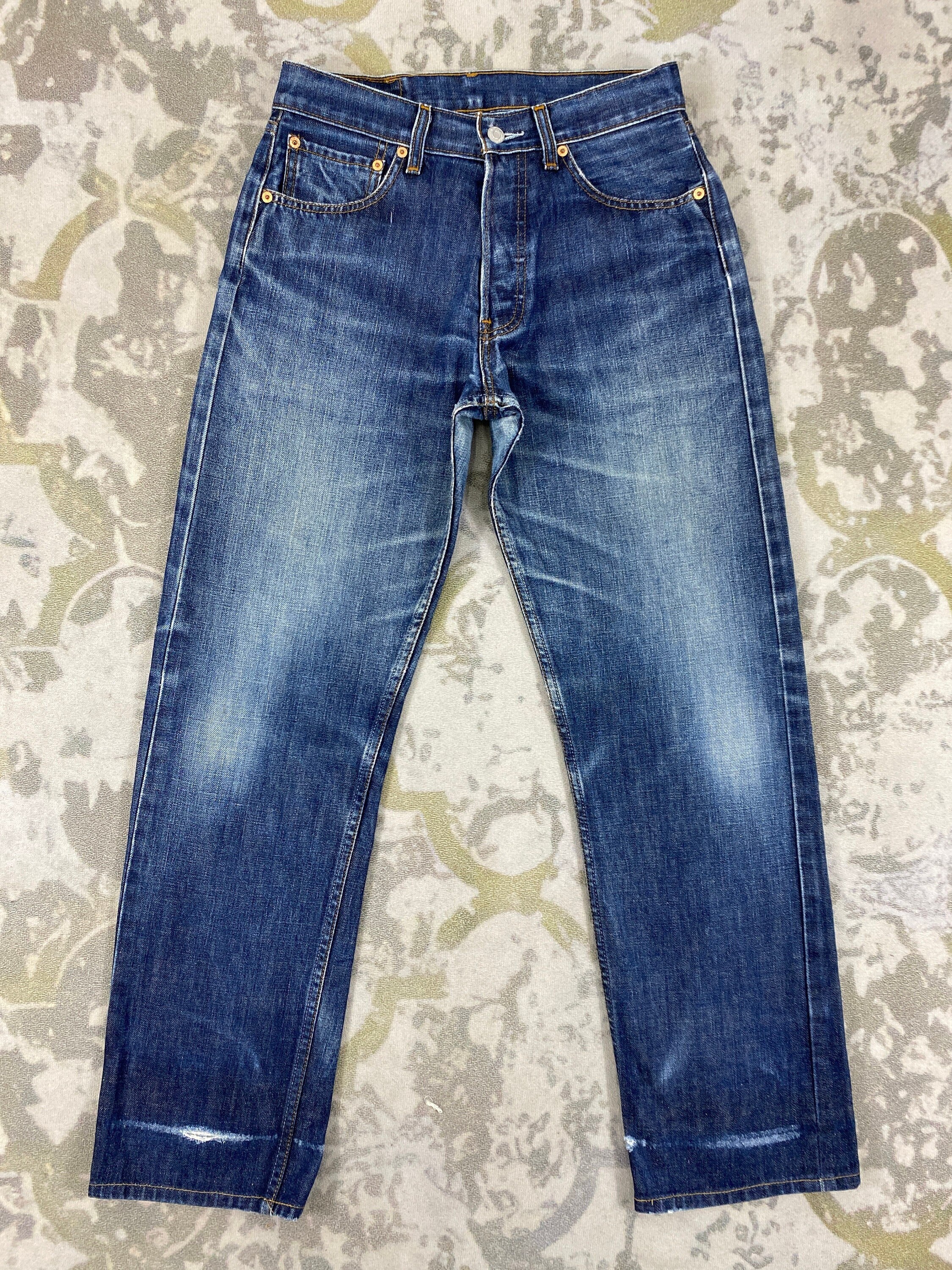 30x30 Distressed Blue Vintage Levi's 509 Jeans Denim JN3599 Blue ...
