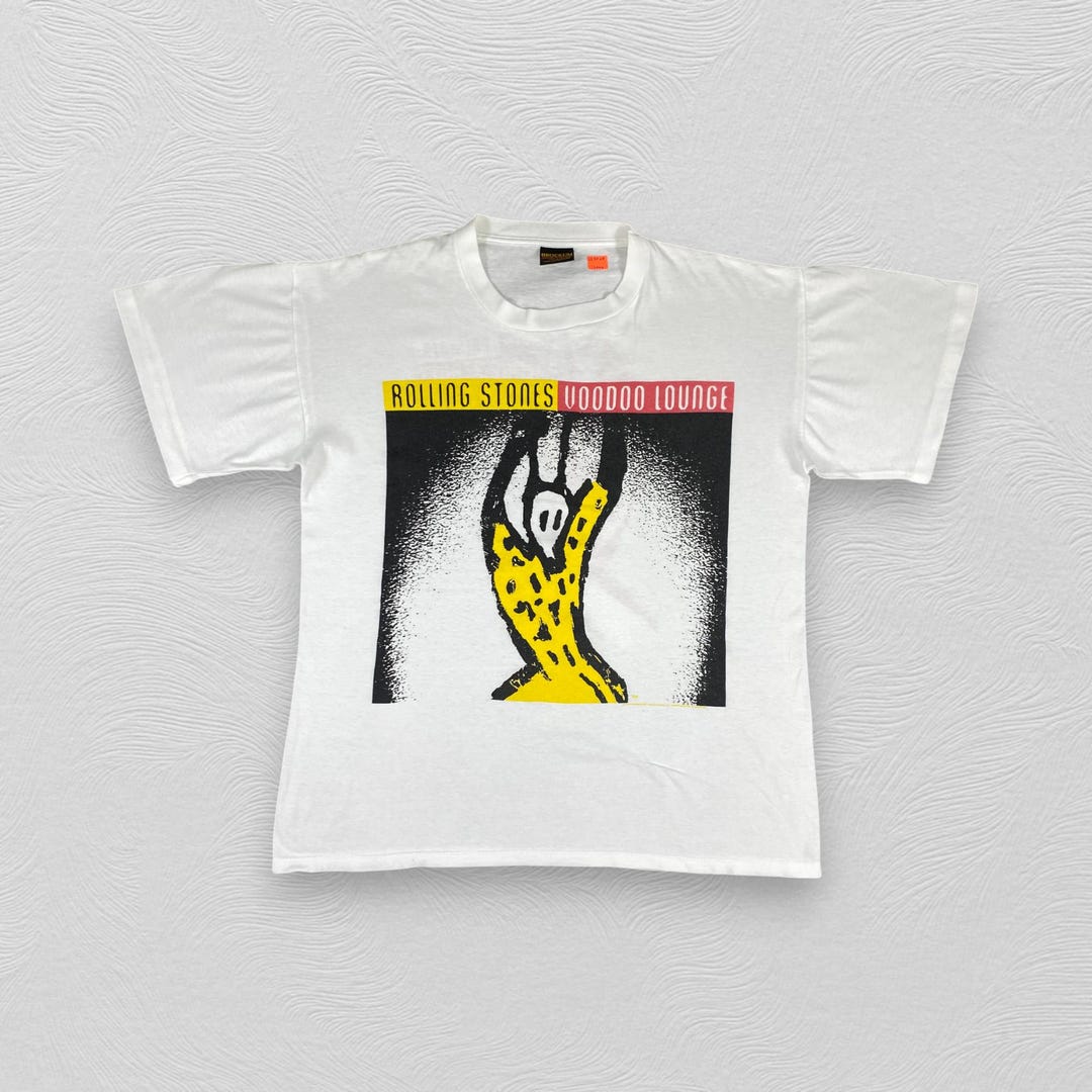 Vintage 90's Rolling Stones Tour T-shirt Fashion Style Brockum Tag ...
