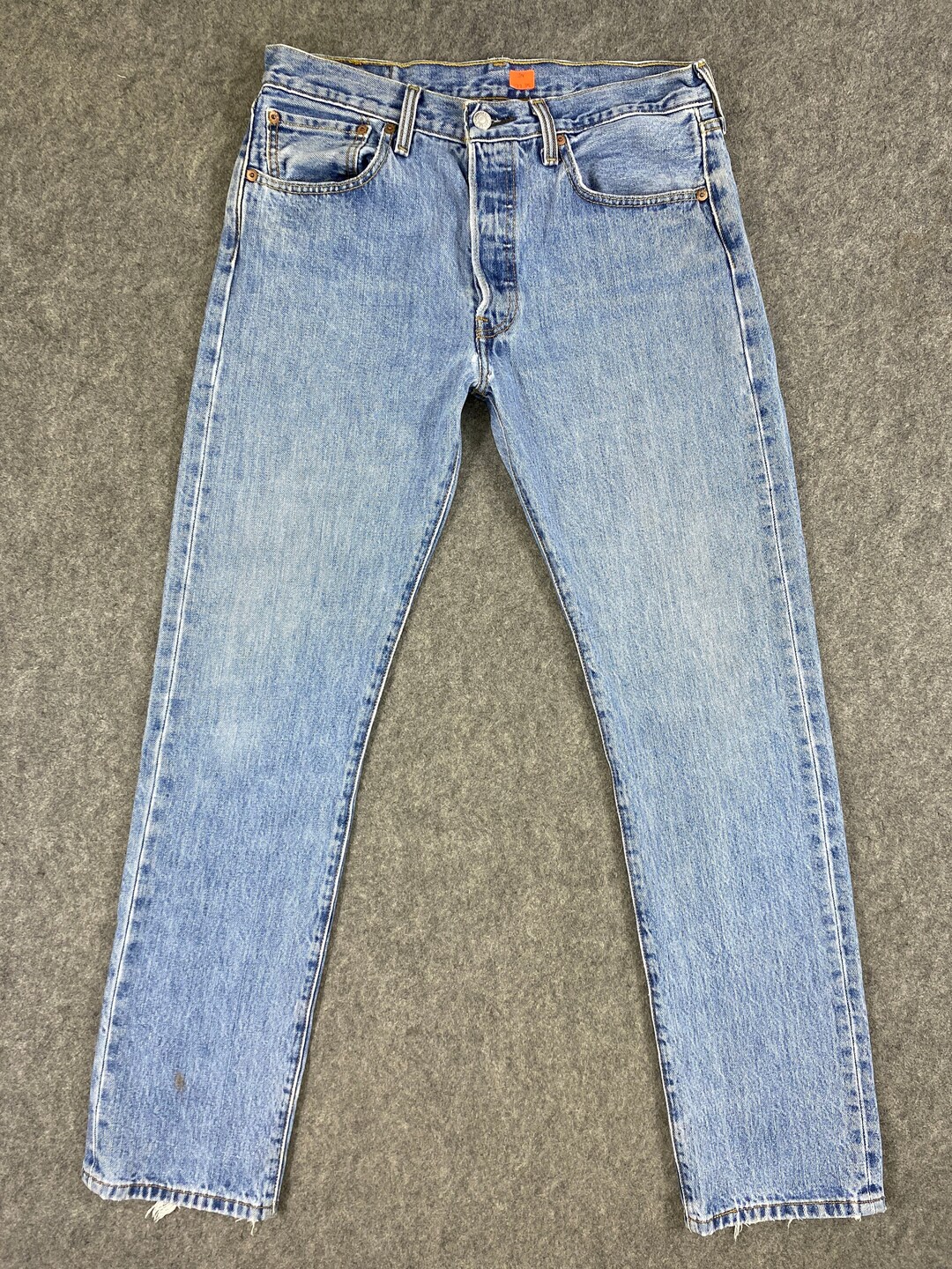 Vintage Levi's 501 Jeans 31x31.5 Sky Blue Denim Red Tab Faded Denim ...