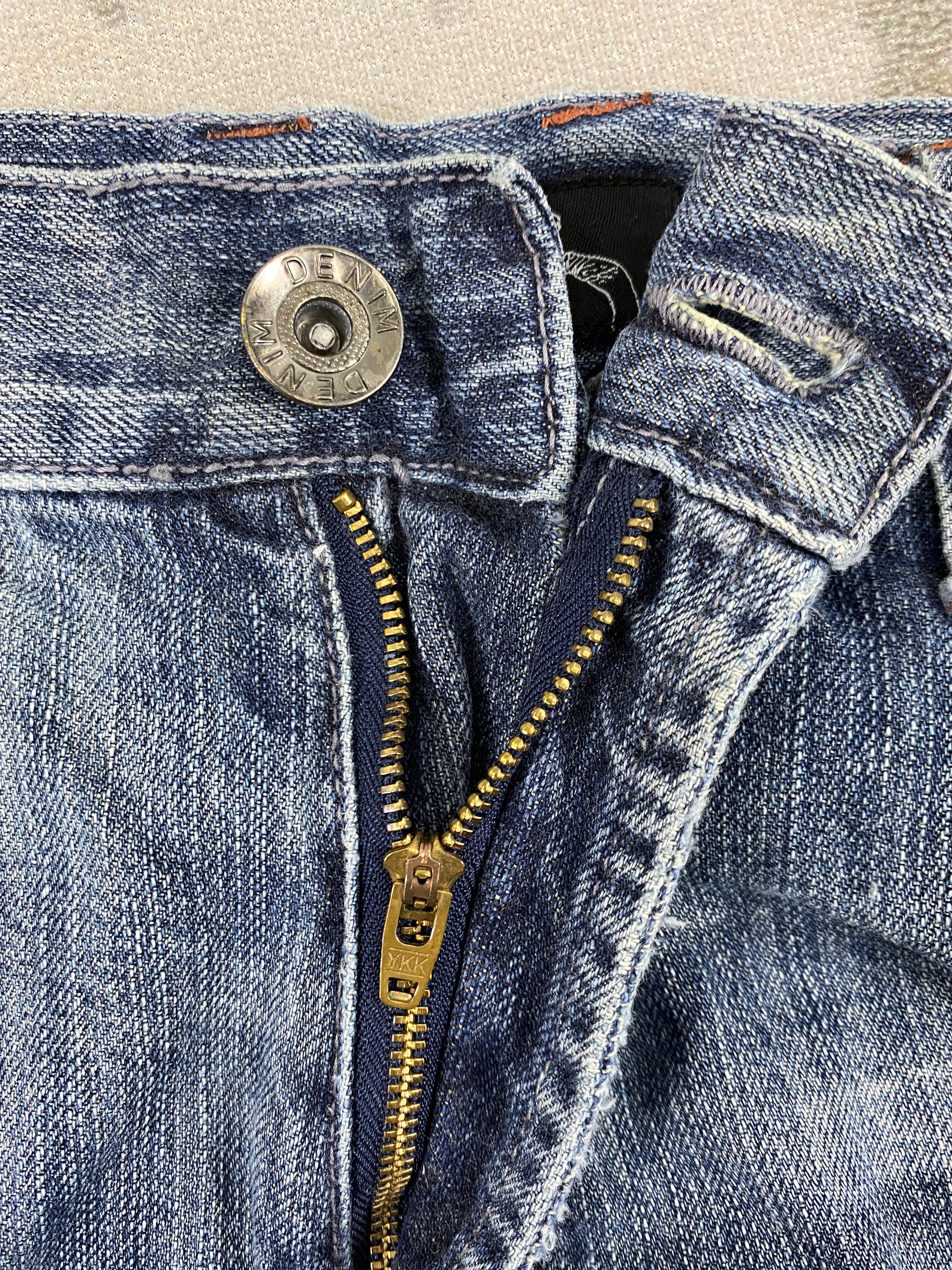 37x31.5 Distressed Blue Vintage Japanese Jeans Denim JN3640 Blue ...