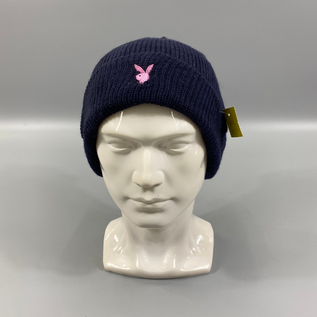 Vintage Playboy Small Logo Snow Cap Beanie Hat Crochet Hats Knit Unisex ...