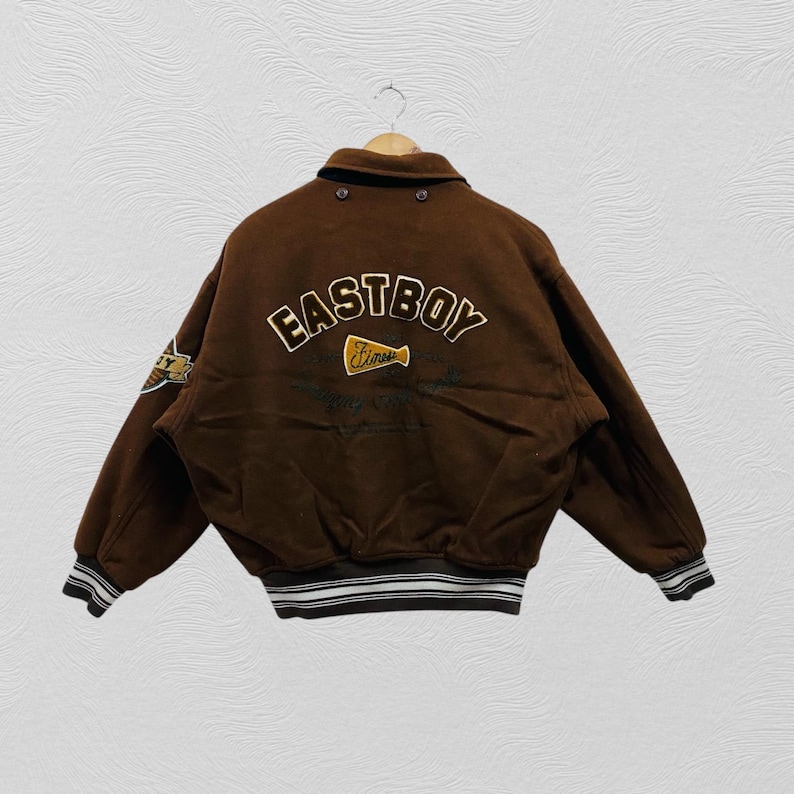 Vintage East Boy Varsity Jacket Big Logo Stadium Jacket, Vintage ...