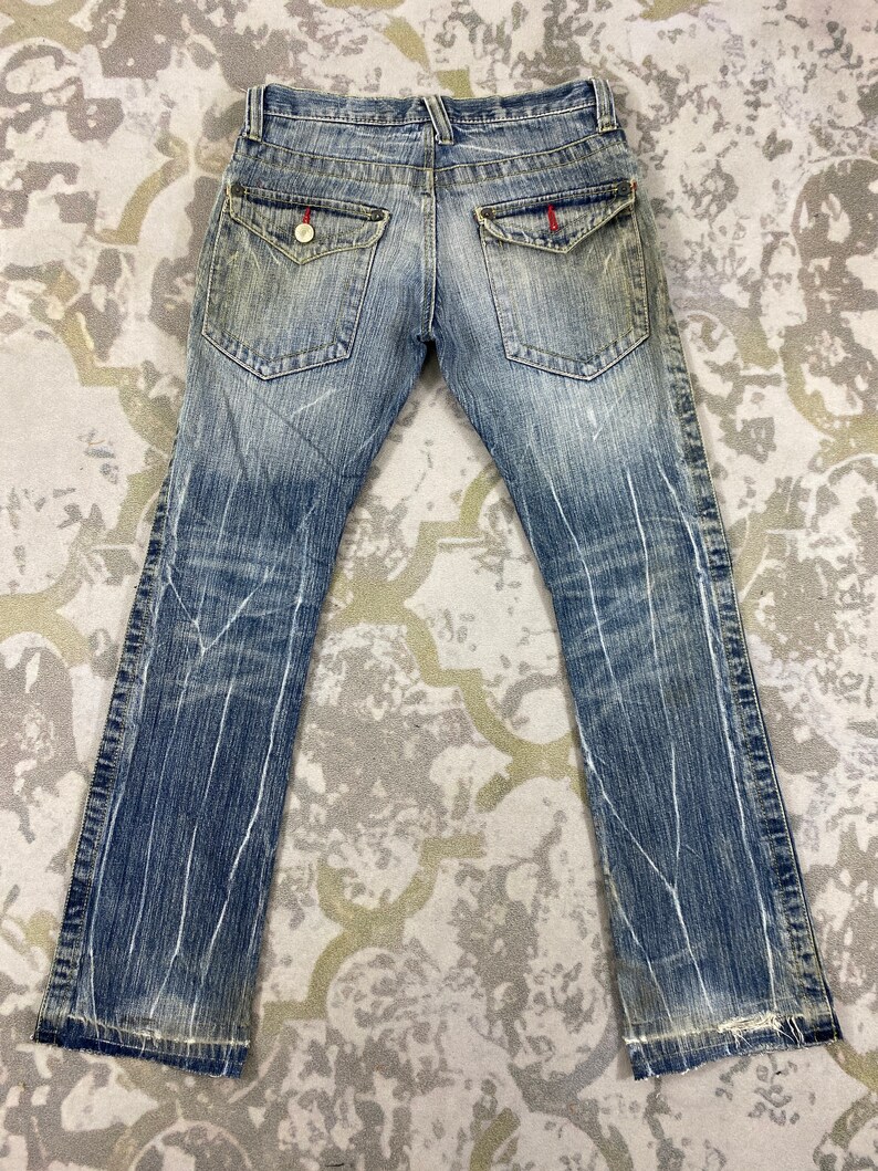 31x30.5 Vintage Dirty Blue Japanese Flare Jeans Denim JN3623 Blue ...