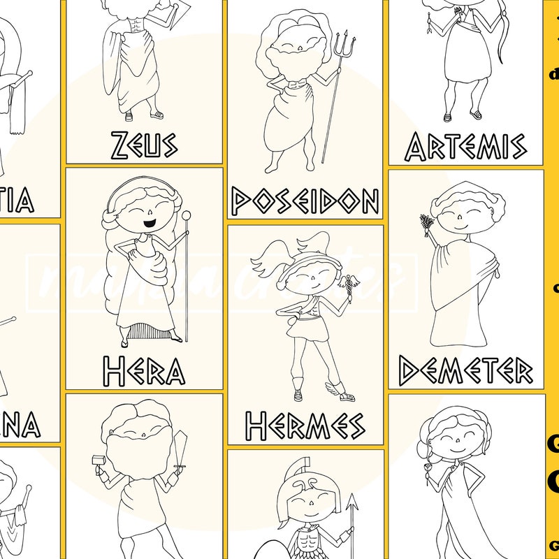 12 Gods of Greece - Etsy