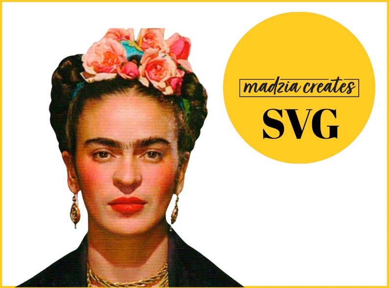 Frida Kahlo - 3D Layered Cardstock Portrait - Inspirational Women in ...