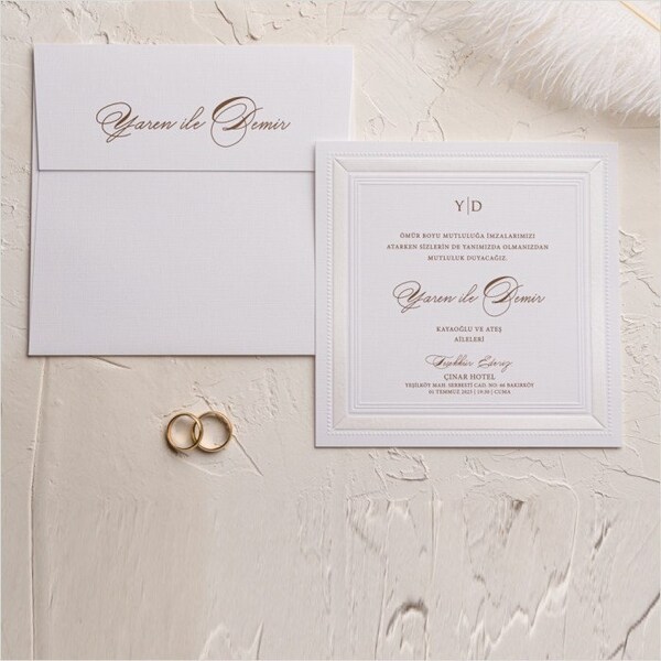 Embossed Wedding Invitations - Etsy