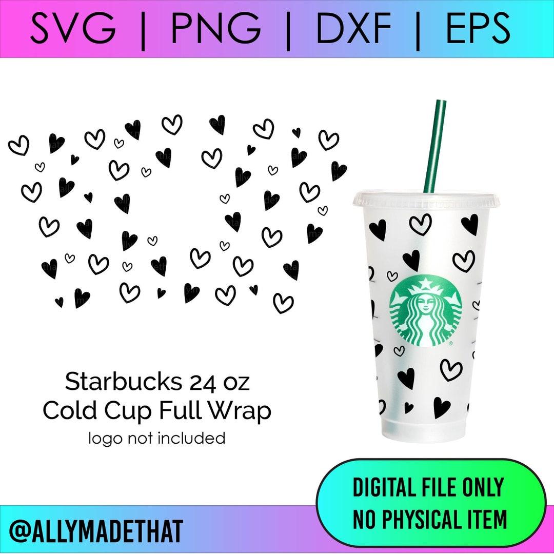 Valentine’s Day Starbucks Cup Svg, Valentine’s Day Svg, Heart Svg ...