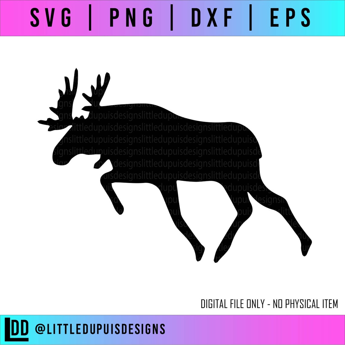 Moose Svg Moose Silhouette Svg Outdoor Svg Wildlife Svg - Etsy