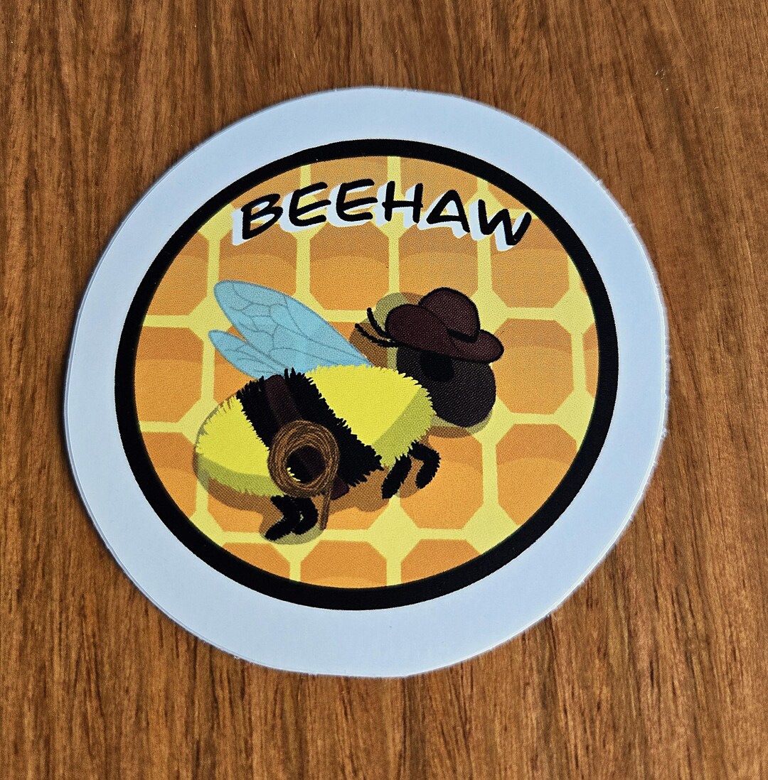 Bee Haw Sticker - Etsy
