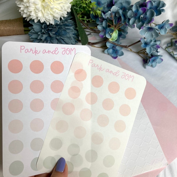 Color Palette Dot Stickers - Etsy