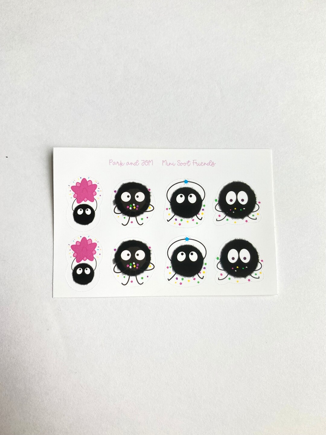 Mini Soot Buddy Sticker Set Asian Stickers Weatherproof Stickers Cute ...