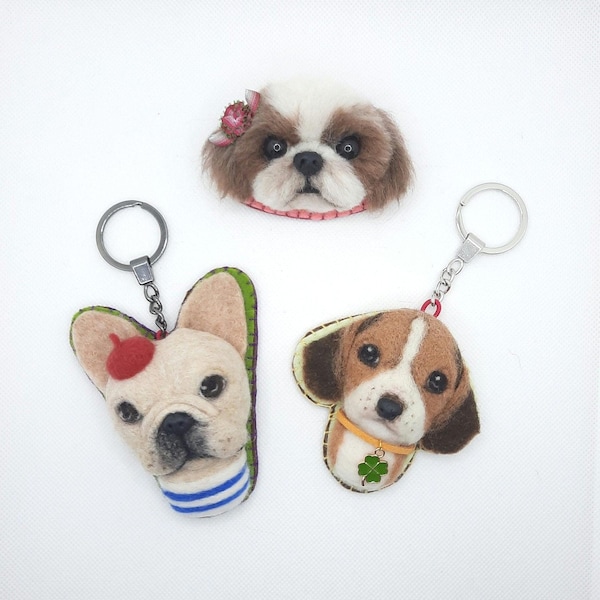 Needle Felted Keychain - Etsy Canada