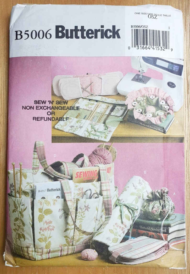 Sewing Patterns, Butterick Sewing and Knitting Tote and Accessories ...