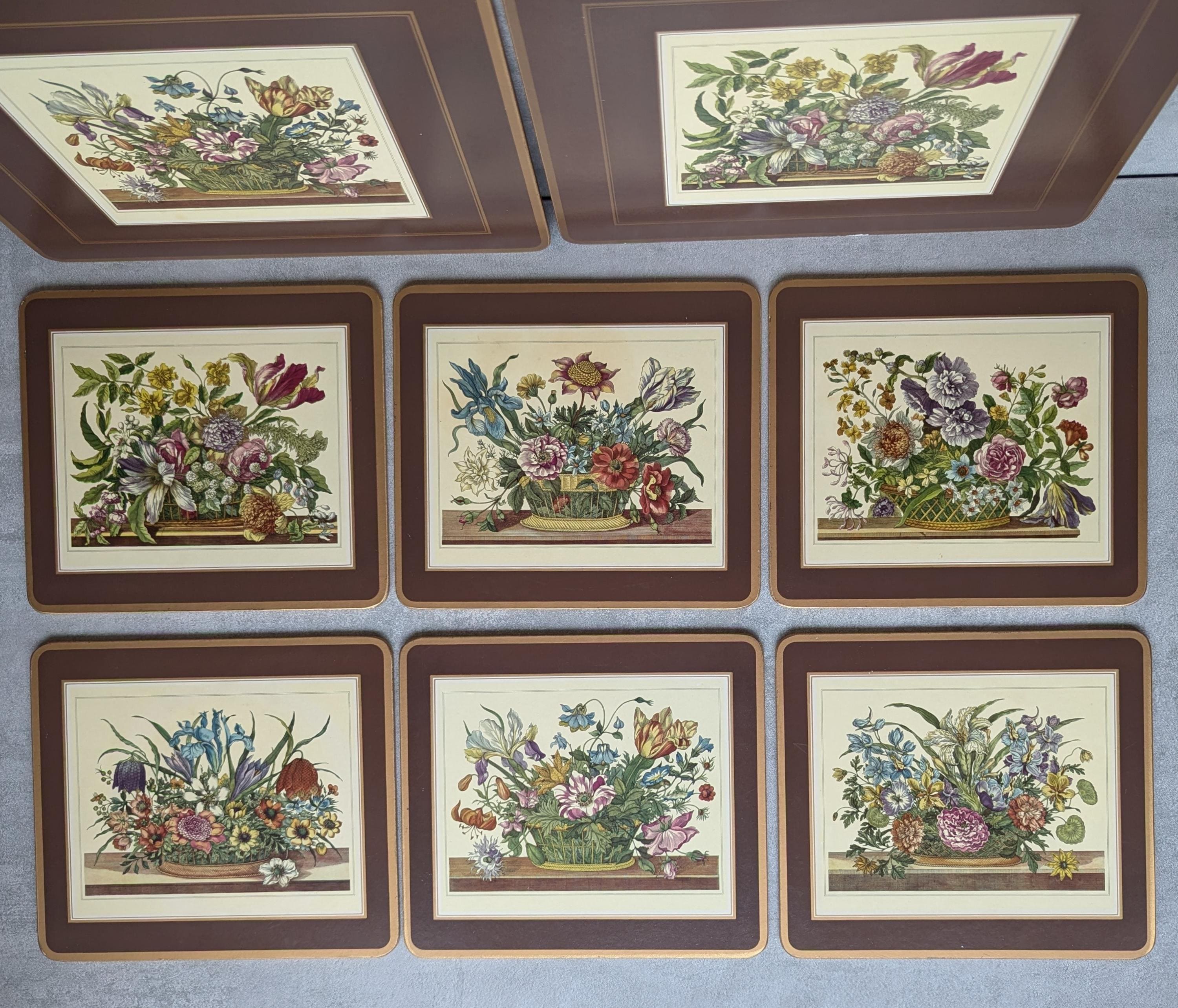Vintage Pimpernel Still Life Fruit Design Place Mats Set of 6 Table ...