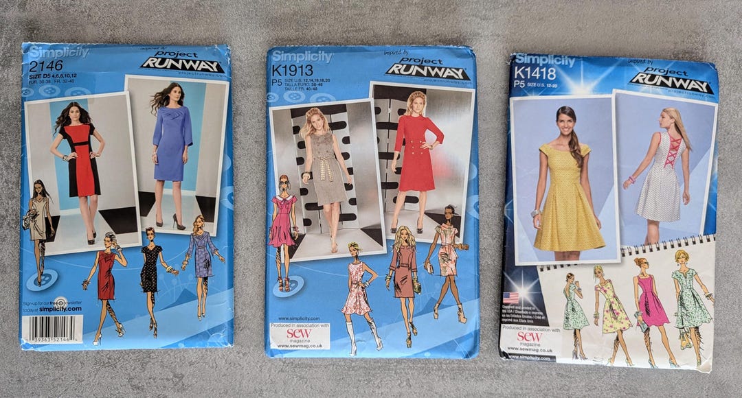 Simplicity Project Runway Dress Patterns, Vintage Style Dress, Modern ...