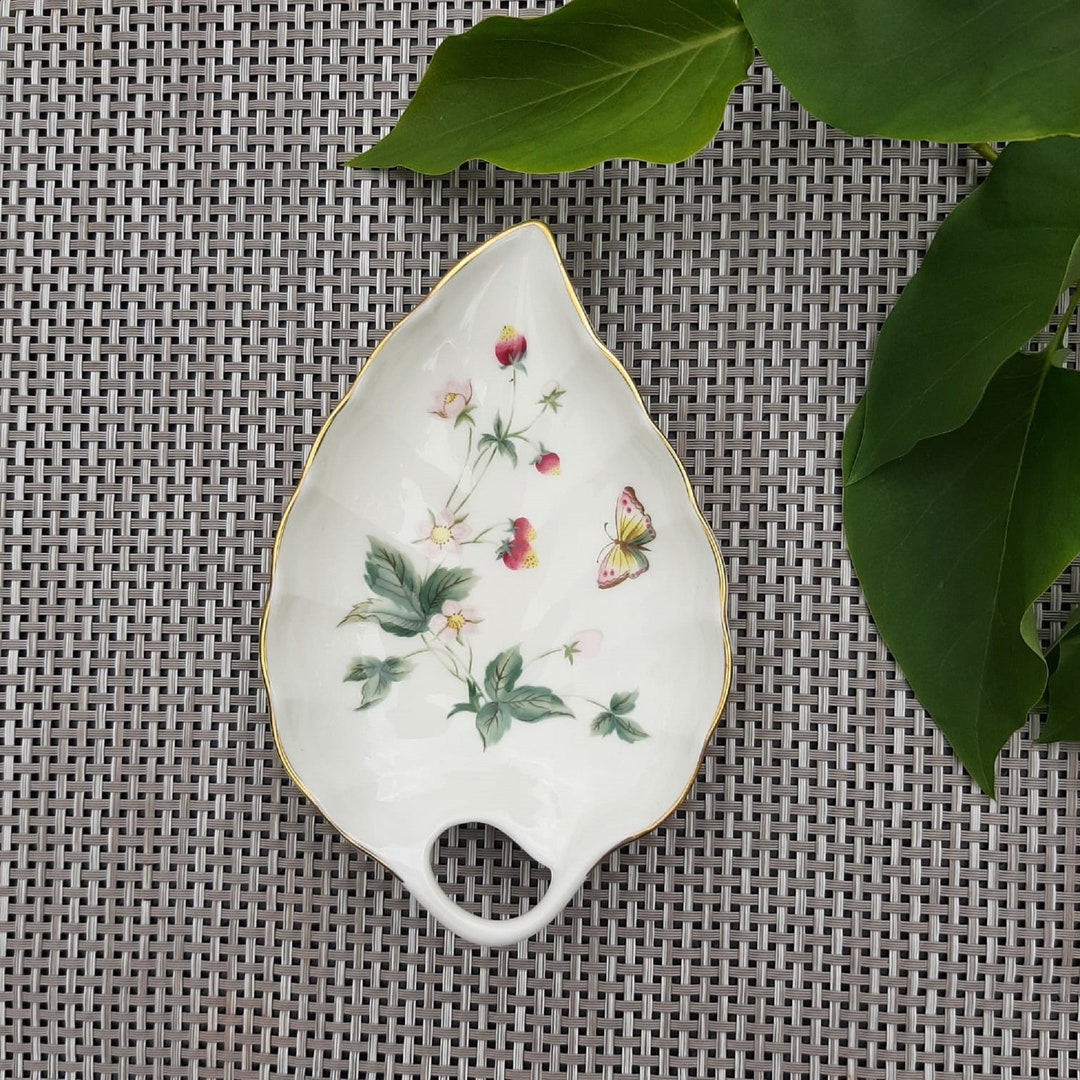 Vintage Floral Strawbery Small Plate St.michael Ashbourne Beautiful ...