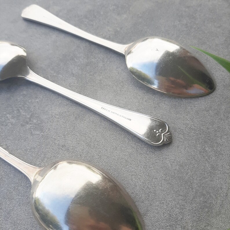 Vintage Sheffield England Silver Plated EPNS Table Spoons Vintage ...