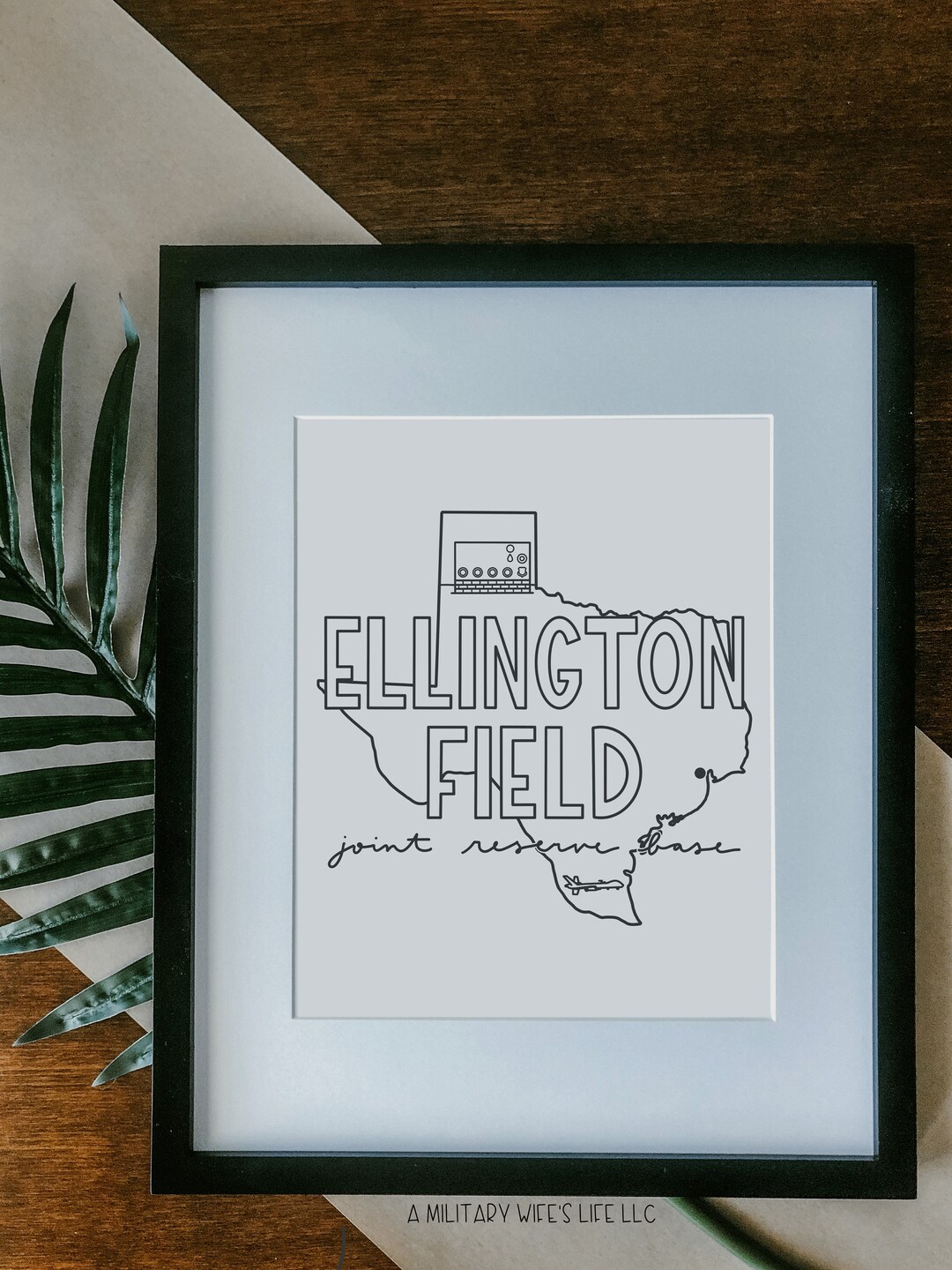 Ellington Field Joint Reserve Base Print Framed, Unframed - Military ...