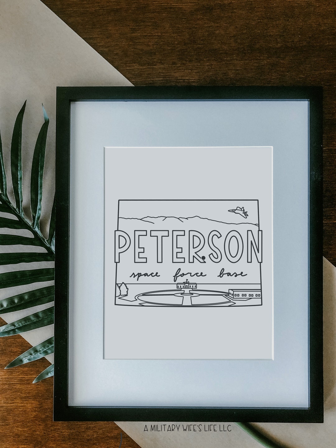 Peterson Space Force Base Print Framed, Unframed - Military ...