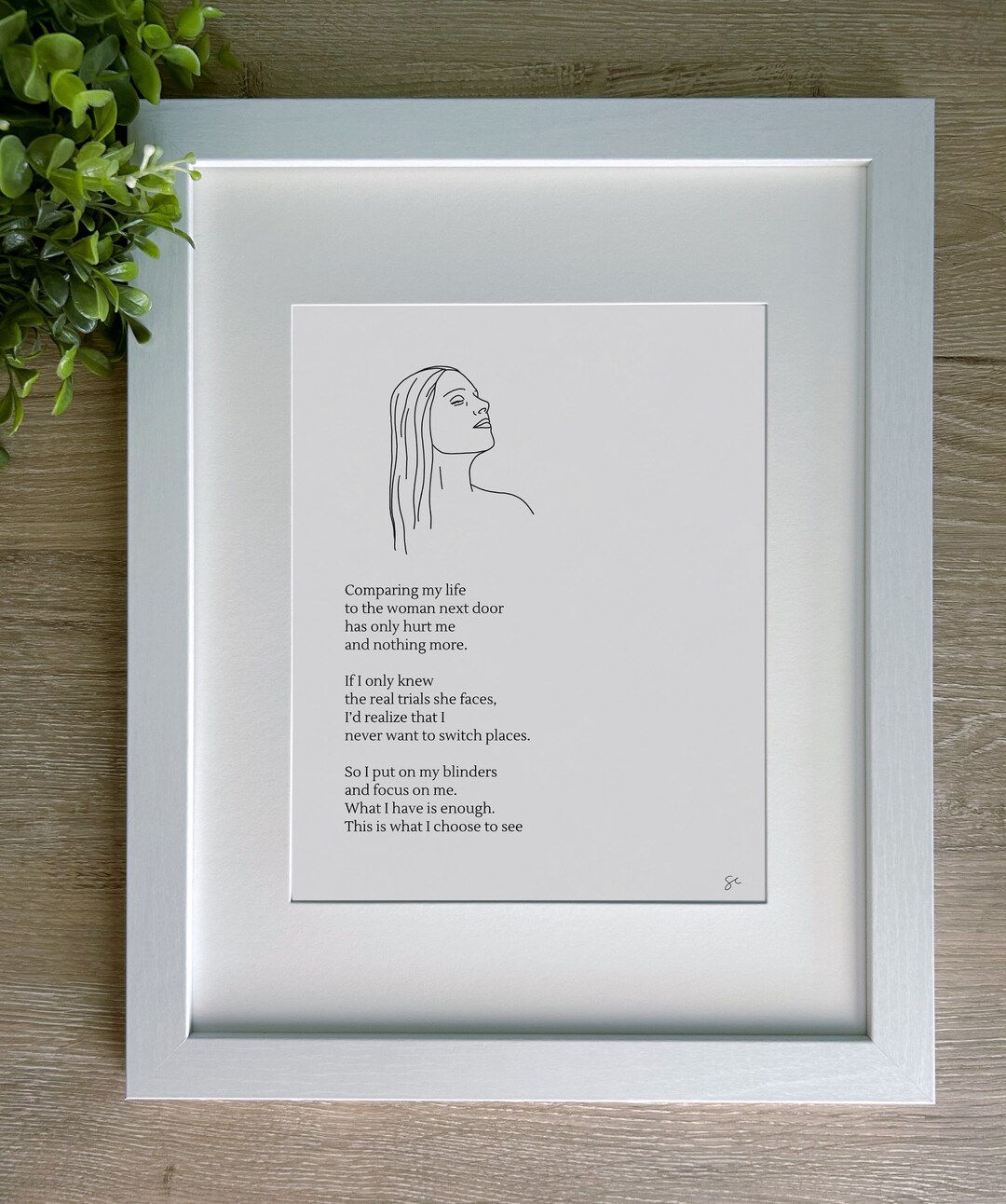 Poetry Prints Unframed From “sitting in the Unknown” - Poems With Line ...