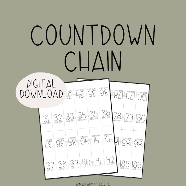 Deployment Countdown - Etsy