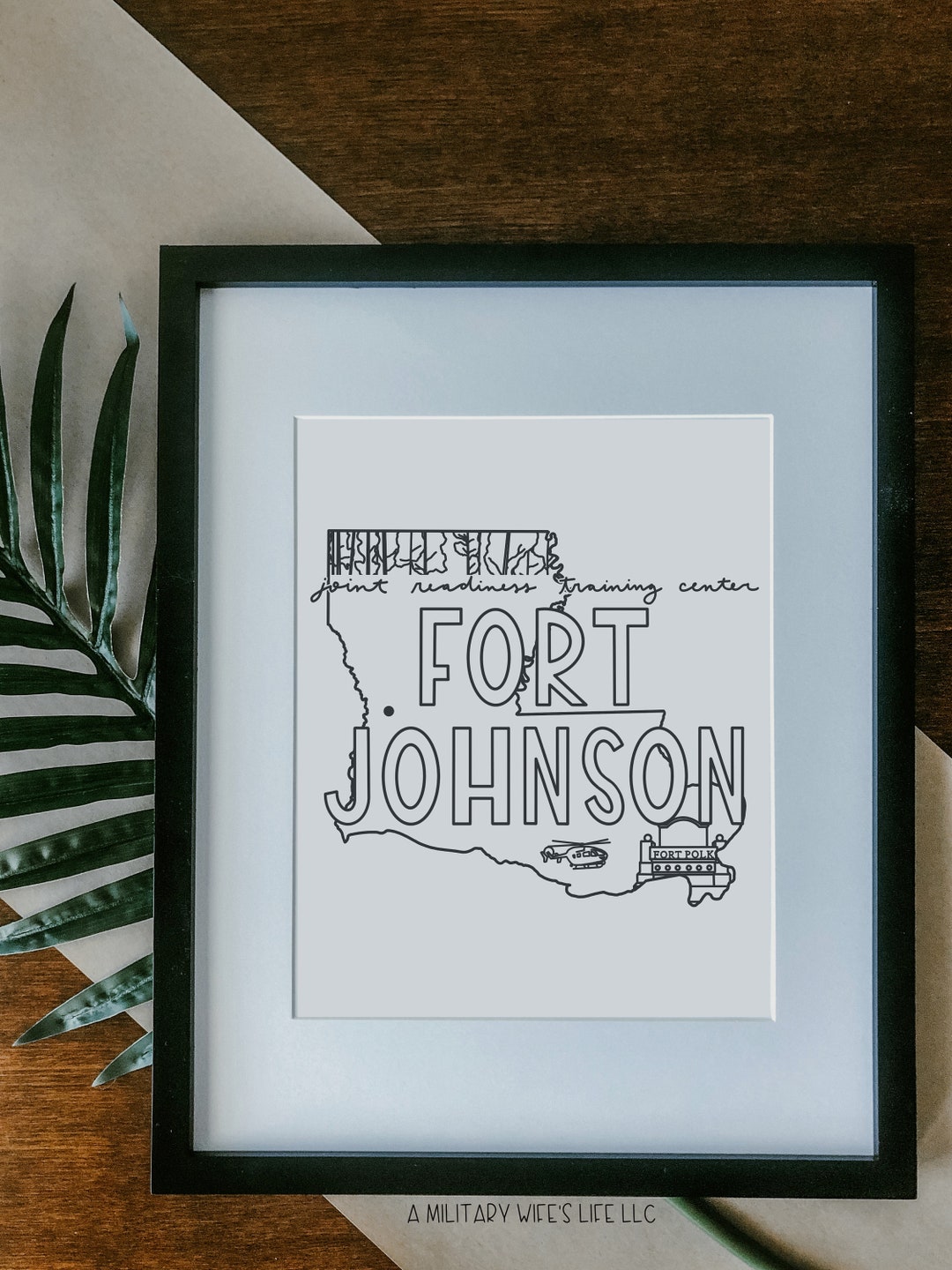 Fort Johnson (polk JRTC) Print Framed, Unframed - Military Base ...