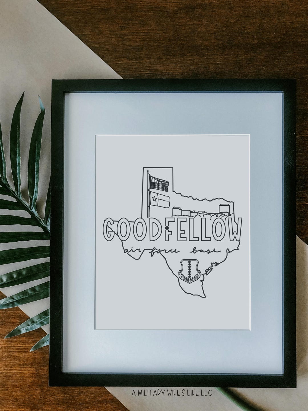 Goodfellow Air Force Base Print Framed, Unframed - Military ...