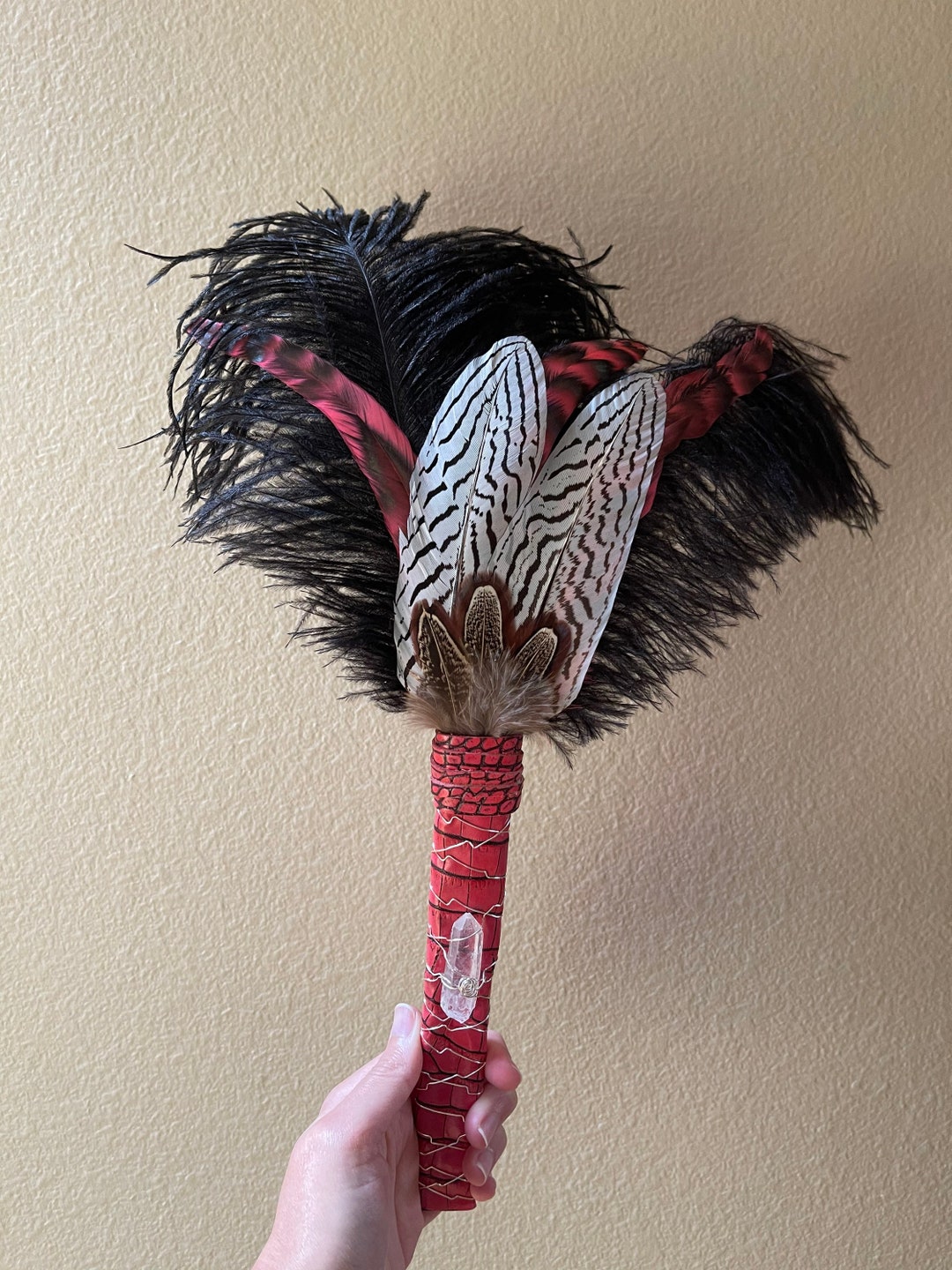 Smudge Wand, Smudging Fan, Smudging, Witch Wand, Cleansing Fan, Altar ...